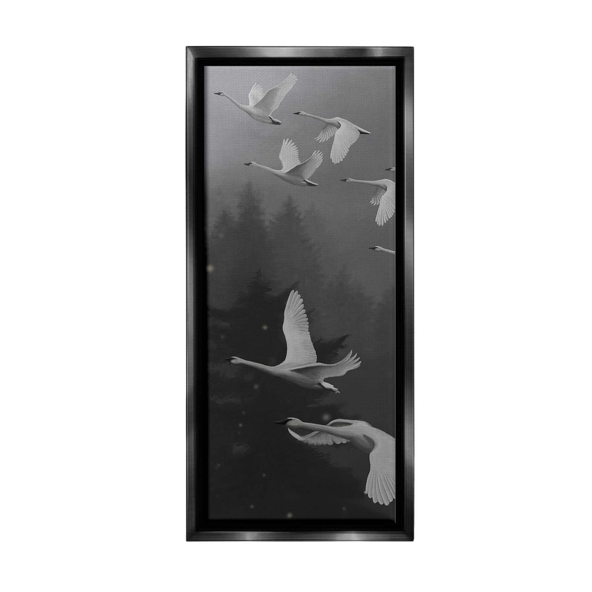 Ebern Designs " Flying Swan Flock Floater Frame " by Nene Thomas on ...
