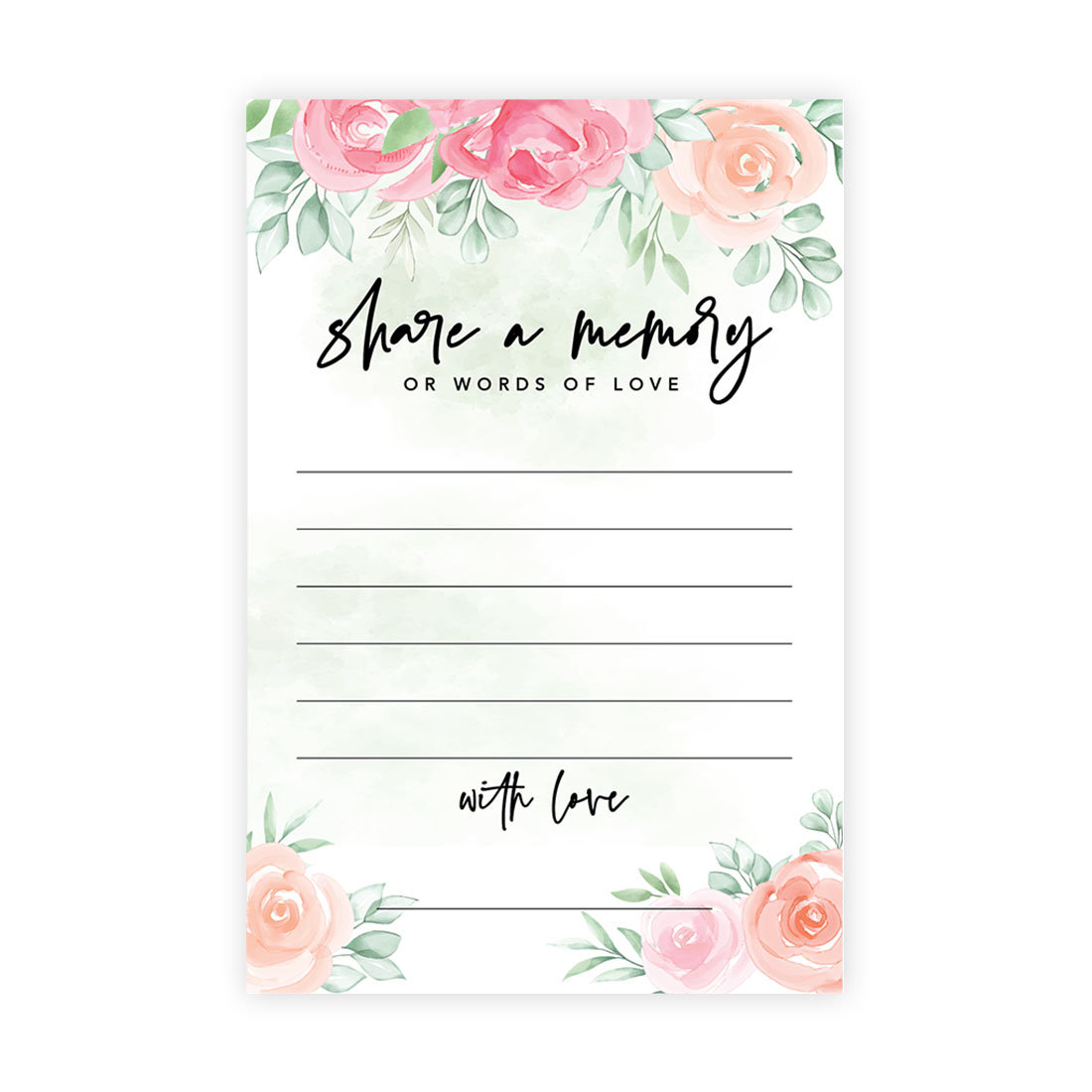 Koyal Wholesale Share A Memory Cards, Pink And Orange Roses 4" X 6 ...