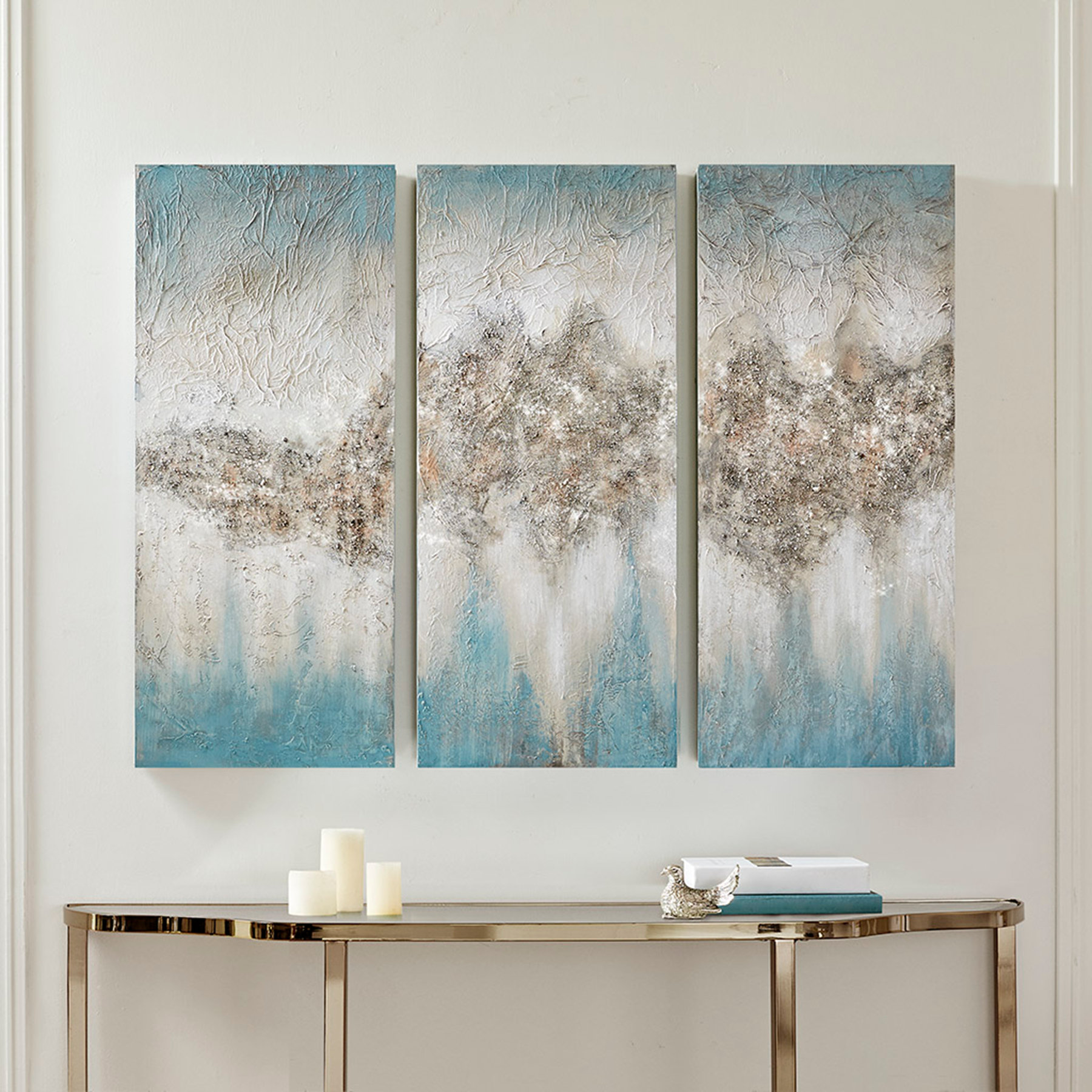 Hokku Designs Ornate Canvas Triptych | Wayfair