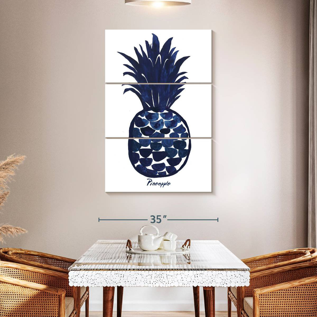 Elephant Stock Indigo Pineapple | Wayfair
