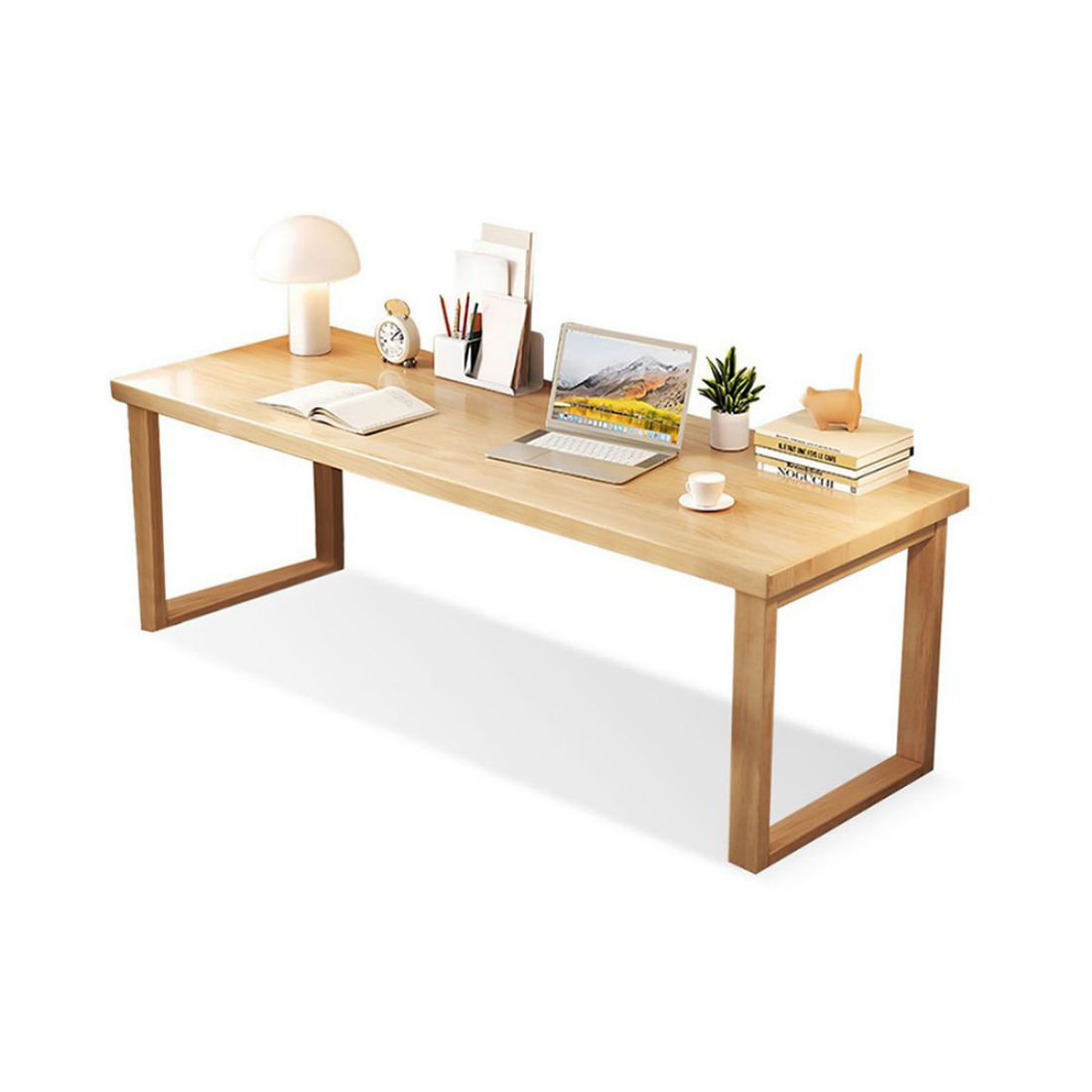 East Urban Home Modern and simple solid wood desk | Wayfair