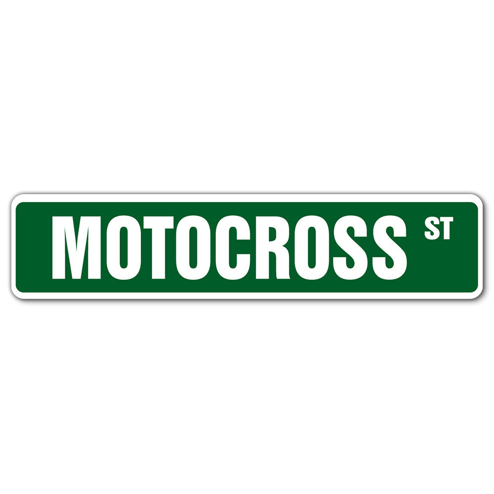 SignMission Motocross Street Sign Dirtbike Motorcycle Garage Motor ...