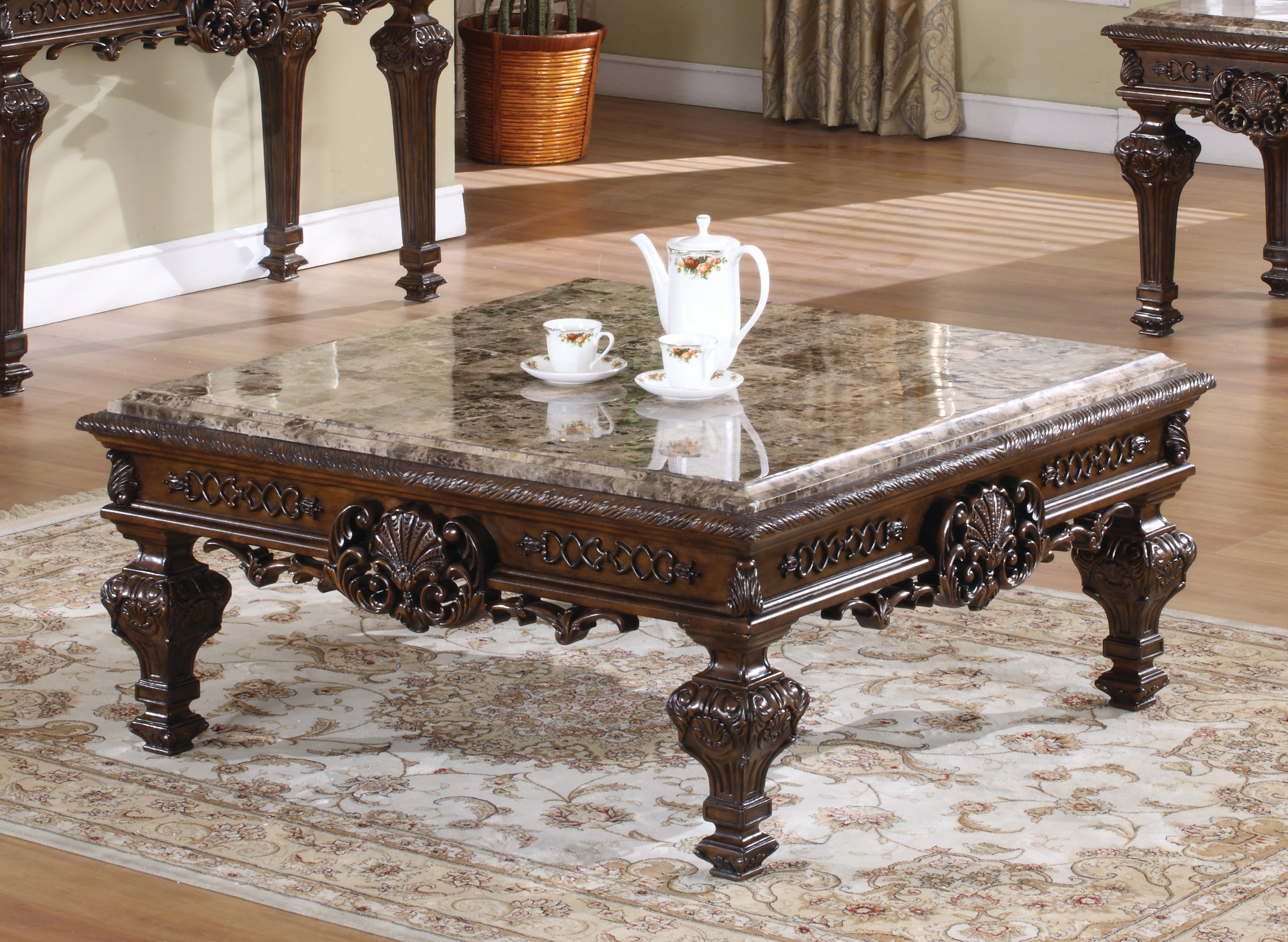 Astoria Grand Dollins 4 Legs Coffee Table & Reviews | Wayfair