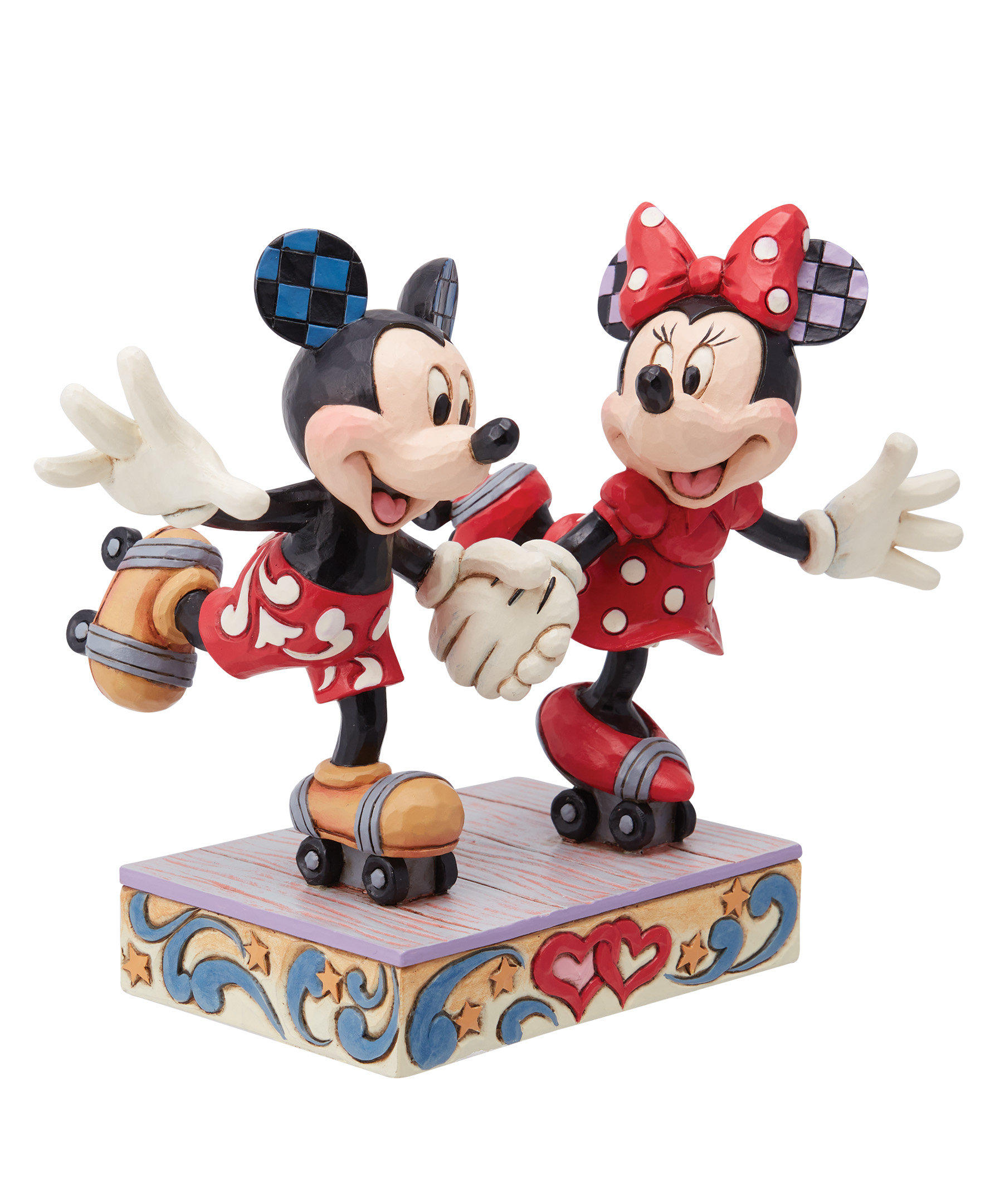 Jim Shore Disney Traditions Jim Shore Mickey& Minnie Roller Skating ...