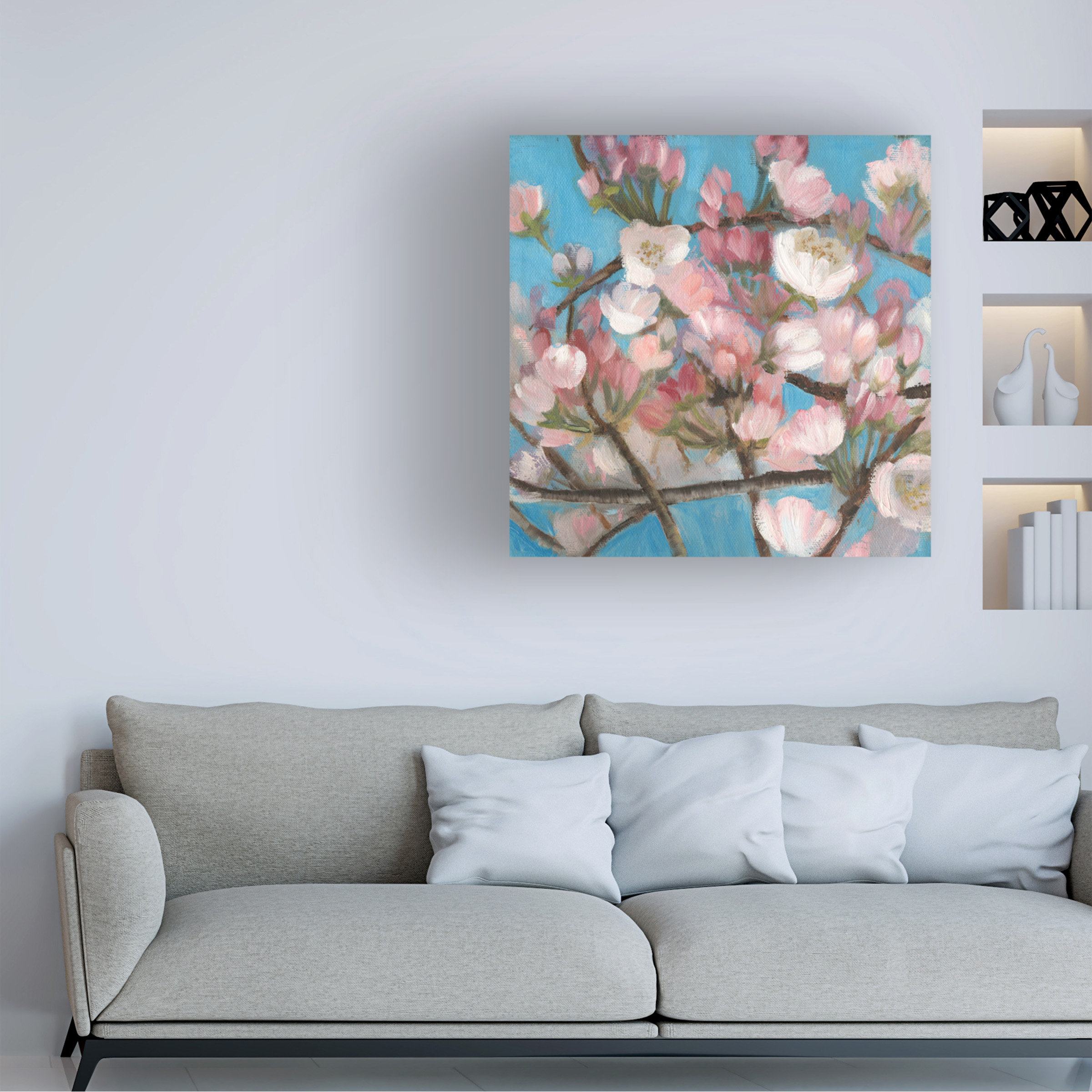 Red Barrel Studio® Sandra Iafrate 'Cherry Blossoms I' Canvas Art | Wayfair