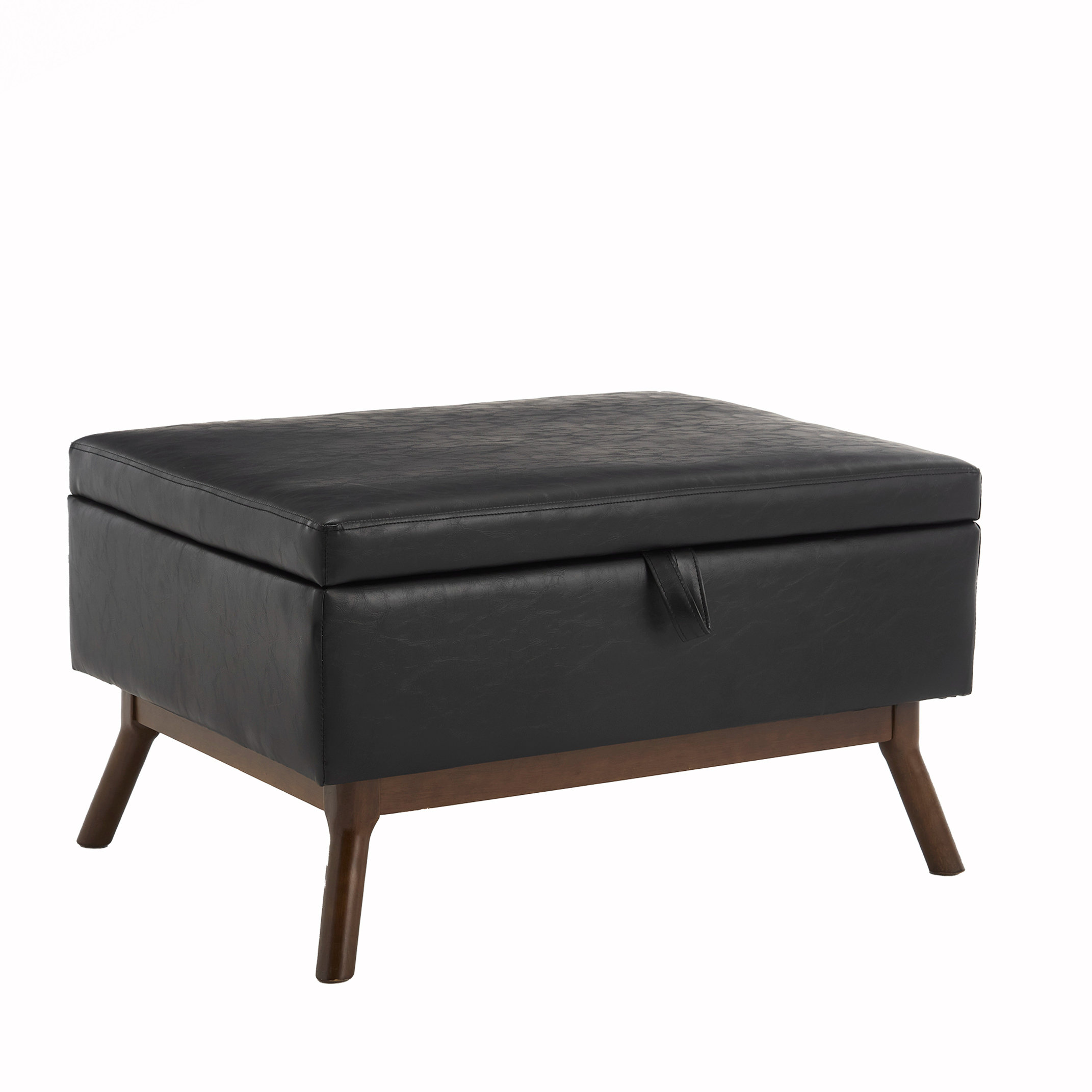 George Oliver Mid-century Modern Square Coffee Table Storage Bench ...