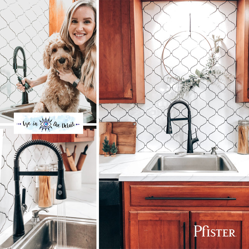 Pfister Neera Culinary Look Pull Down Single Handle Kitchen Faucet ...