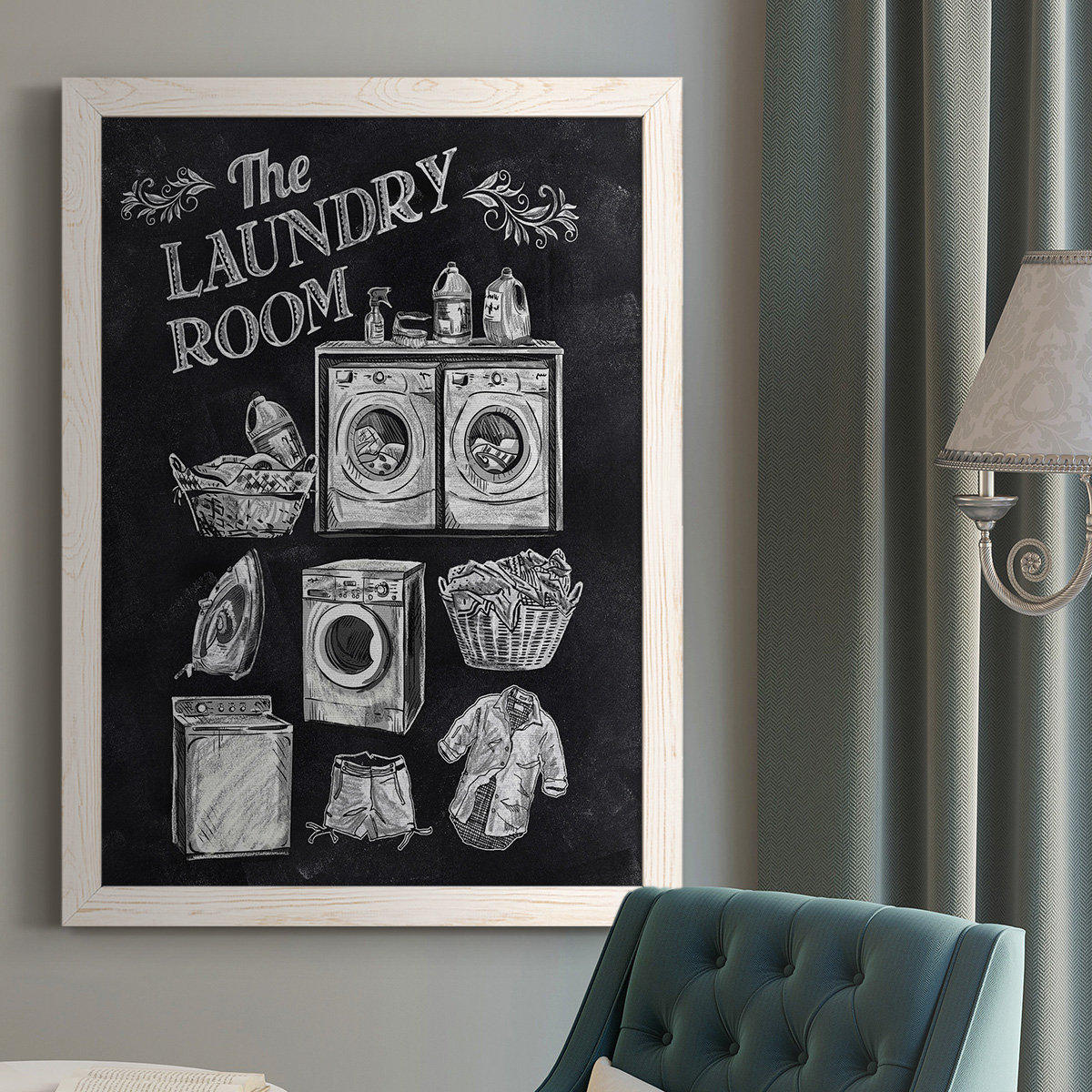 August Grove Laundry Room-Premium Framed Canvas - Ready To Hang ...