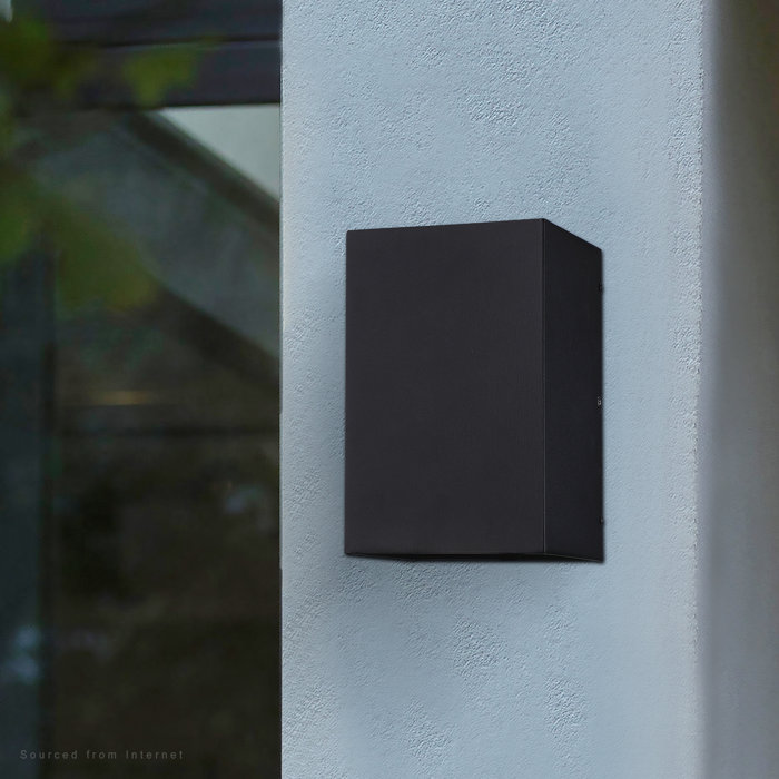 Wrought Studio Cascade LED Square Wall Sconces Outdoor Modern Up & Down ...