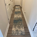 17 Stories N'Keal Abstract Light Grey/Blue Area Rug & Reviews - Wayfair ...