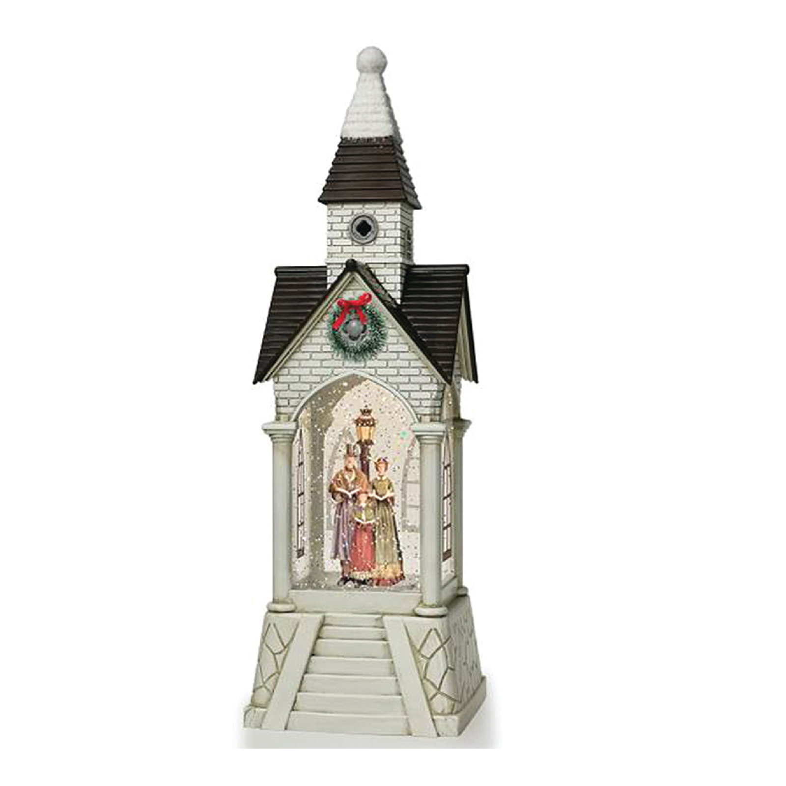 Santa's Workshop Swirl Glitter Church - Wayfair Canada