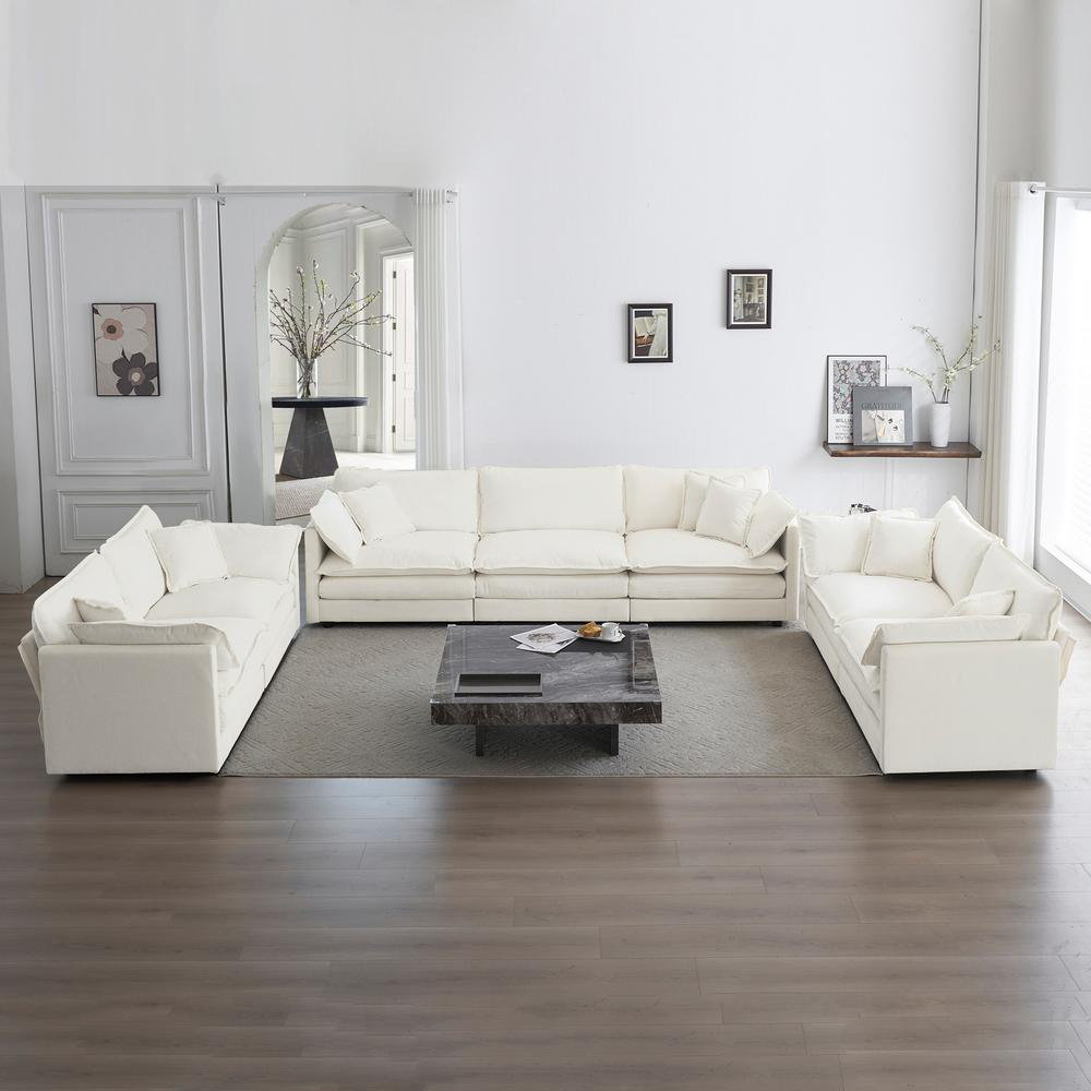 Latitude Run® 3 Piece Living Room Set (White) | Wayfair