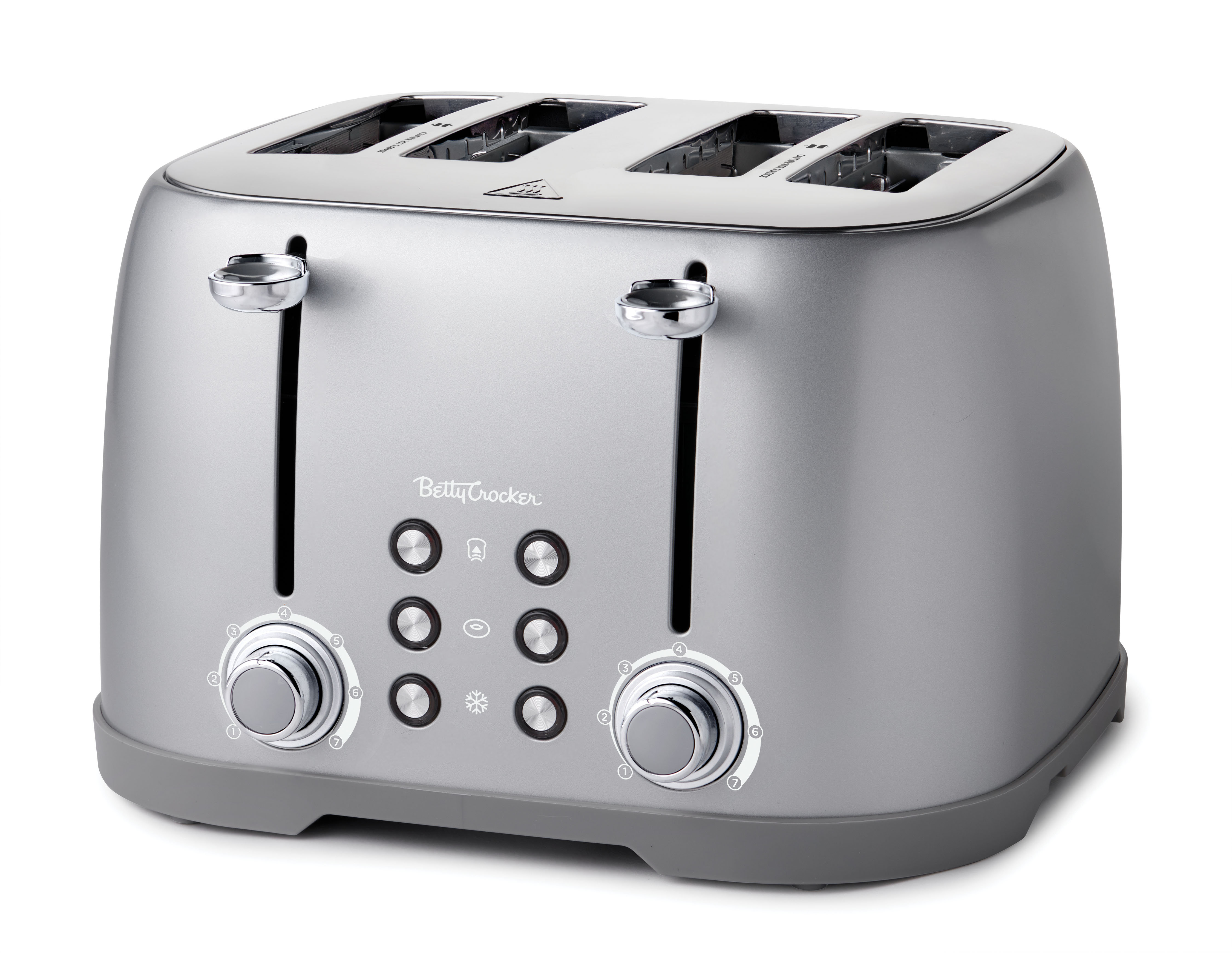 Betty Crocker BCK Series Betty Crocker 4-slice Multi-function Toaster, Toaster 4 Slice With ...