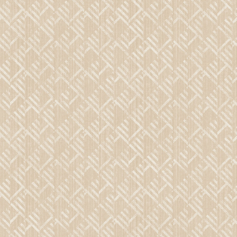 Galerie Wallcoverings TexStyle Geometric Block Flock Design 33' L x 21 ...