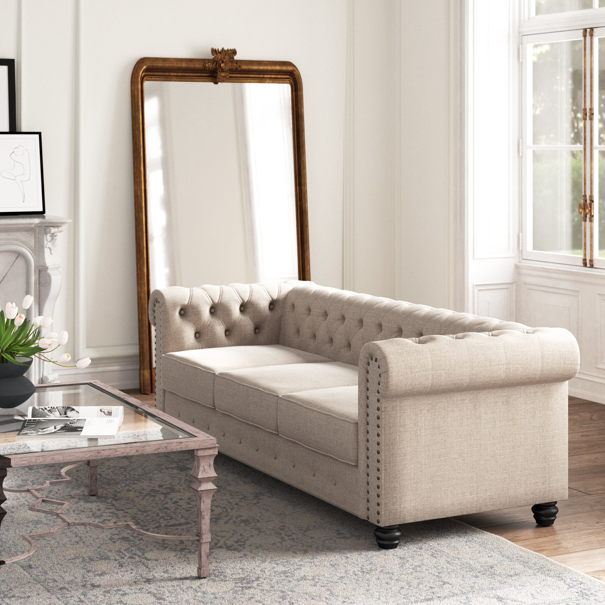 Kelly Clarkson Home Provence 80'' Upholstered Sofa & Reviews | Wayfair