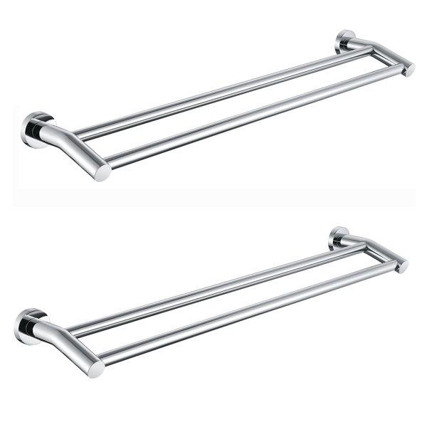 maiguoone Wall Mounted Double Towel Bar Stainless Steel Towel Rack ...