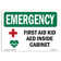 SignMission First Aid Kit AED Inside Cabinet Emergency Sign | Wayfair