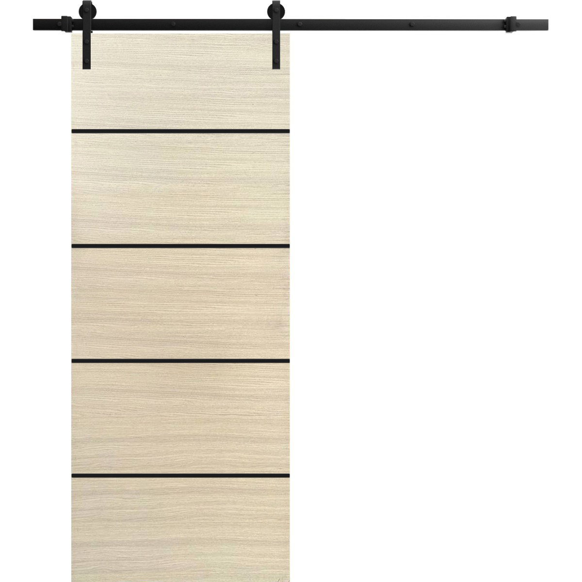 SARTODOORS Paneled Wood Finish Barn Door | Wayfair