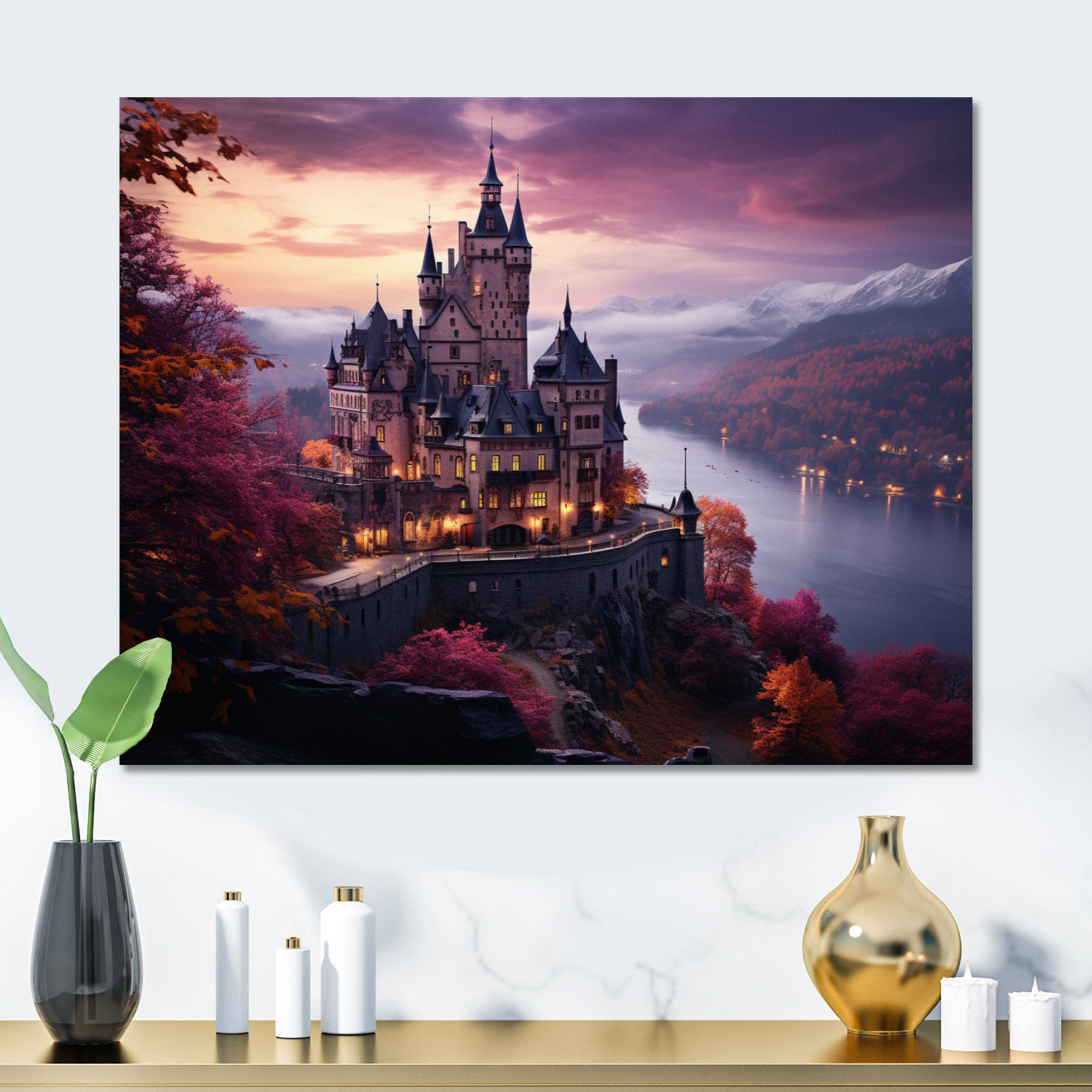 Winston Porter Castles Enchanted Twilight III - Architecture Metal Wall ...