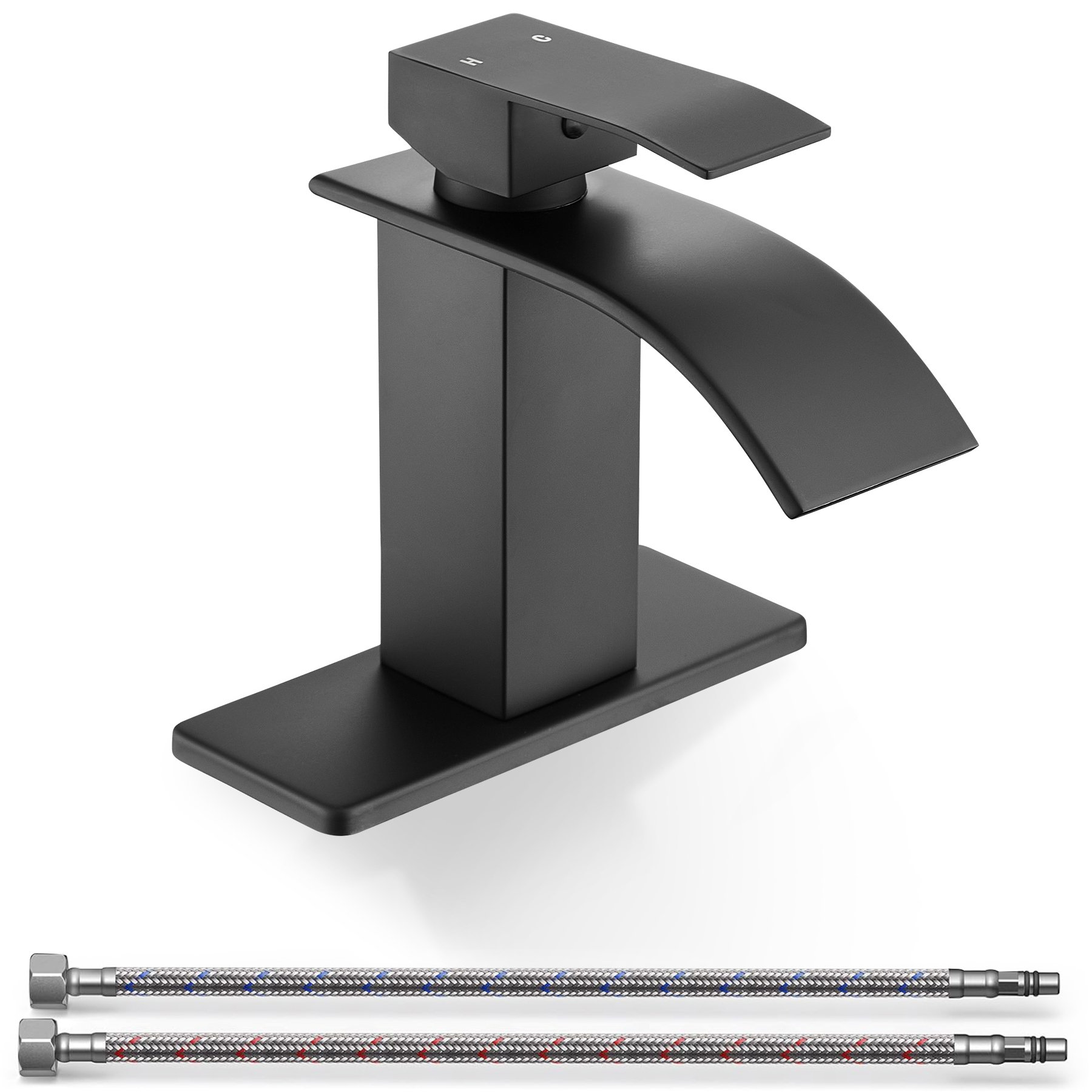 KEBOO Waterfall Bathroom Single-Hole Bathroom Faucet & Reviews ...