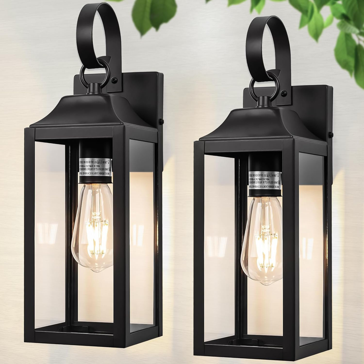 Red Barrel Studio 2 Pack Outdoor Light Fixtures Wall Mount, 15 Inch ...