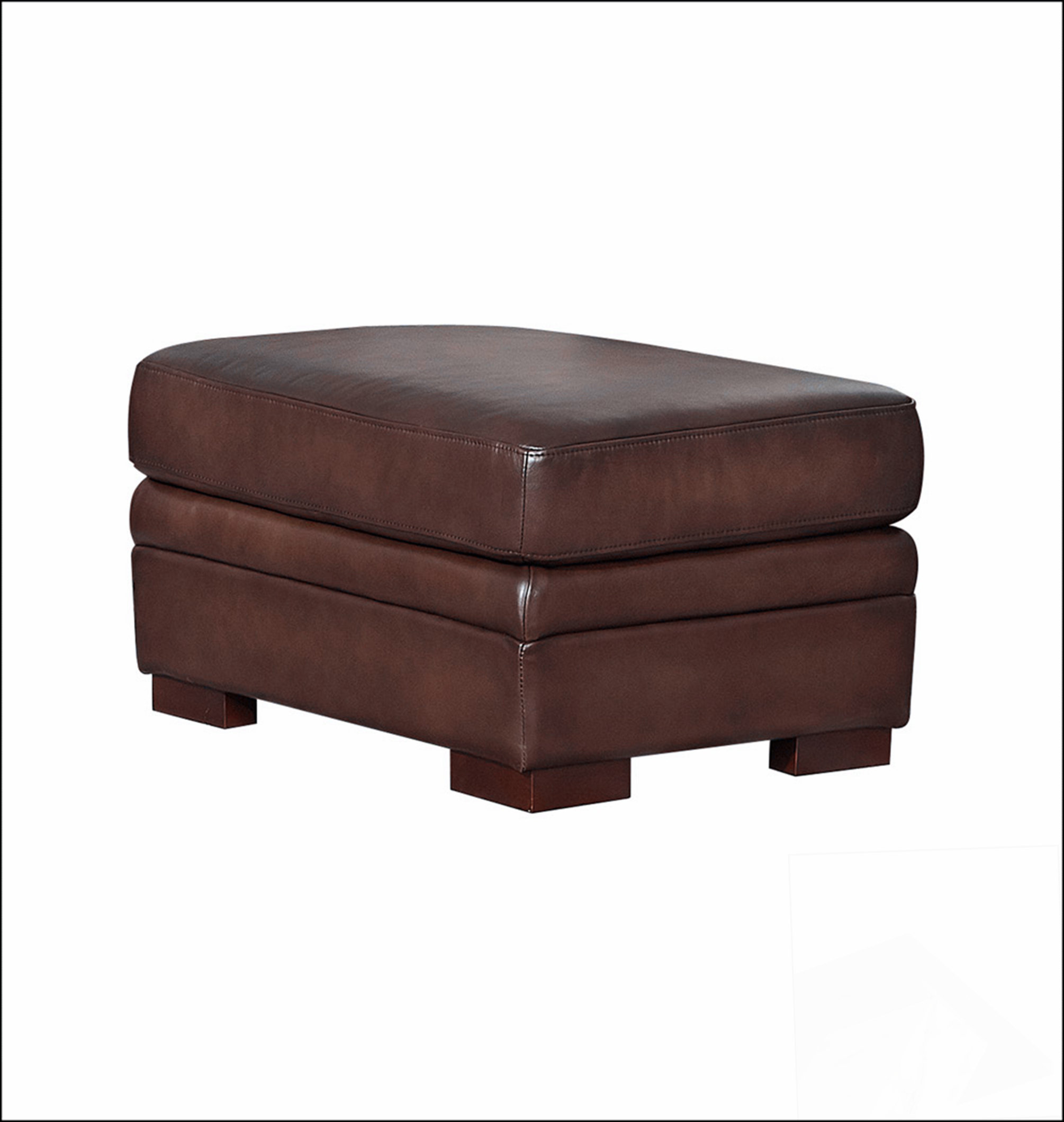 Hokku Designs Dillon Leather Ottoman Comfortable choice, multiple ...