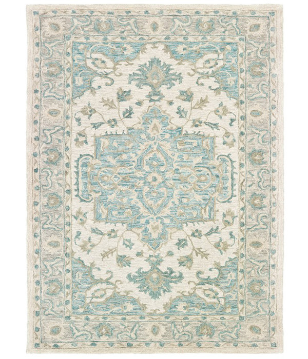 Bungalow Rose Adelbert Hand Tufted Wool Oriental Rug & Reviews | Wayfair