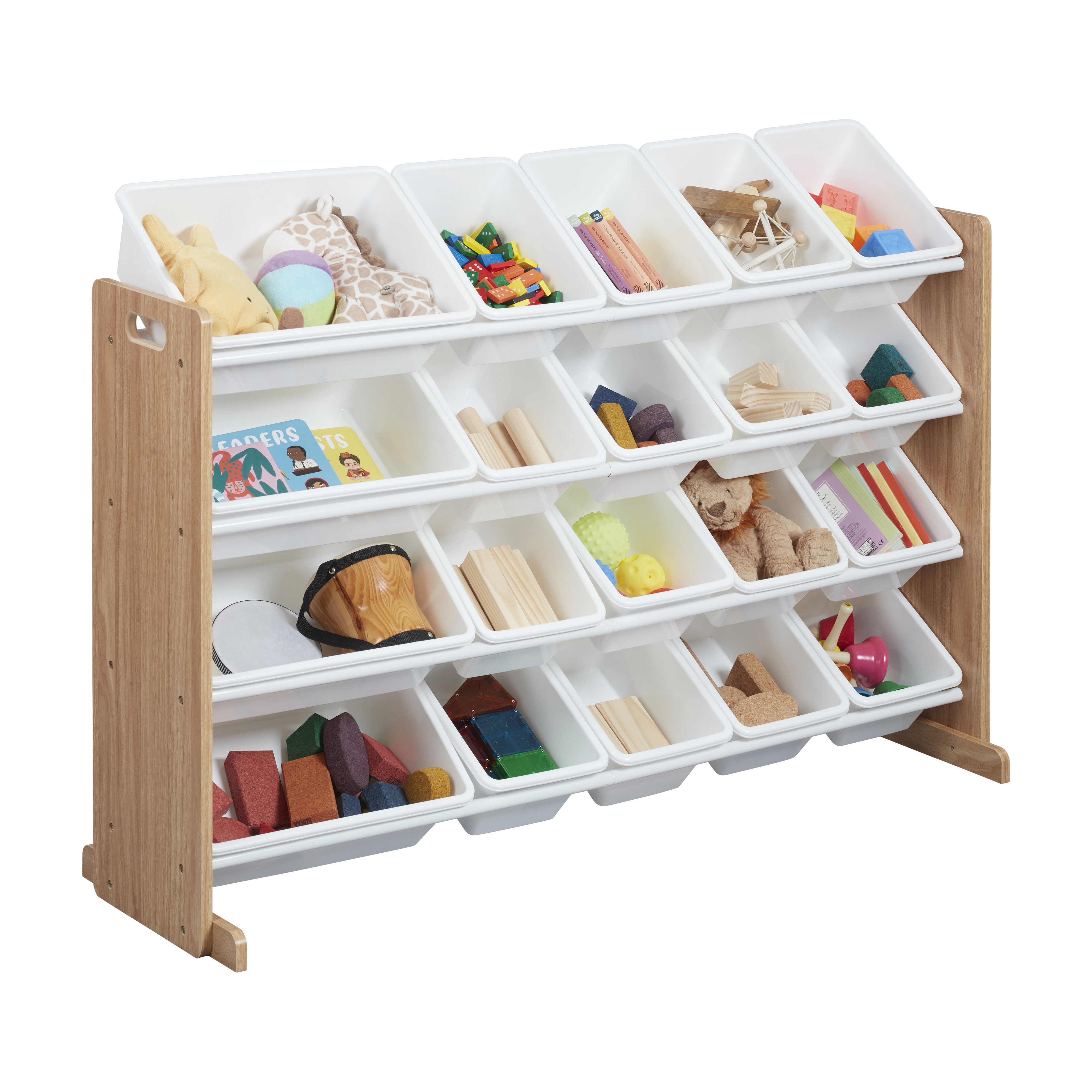 ECR4Kids 4-Tier Organizer with 20 Bins, Toy Storage | Wayfair