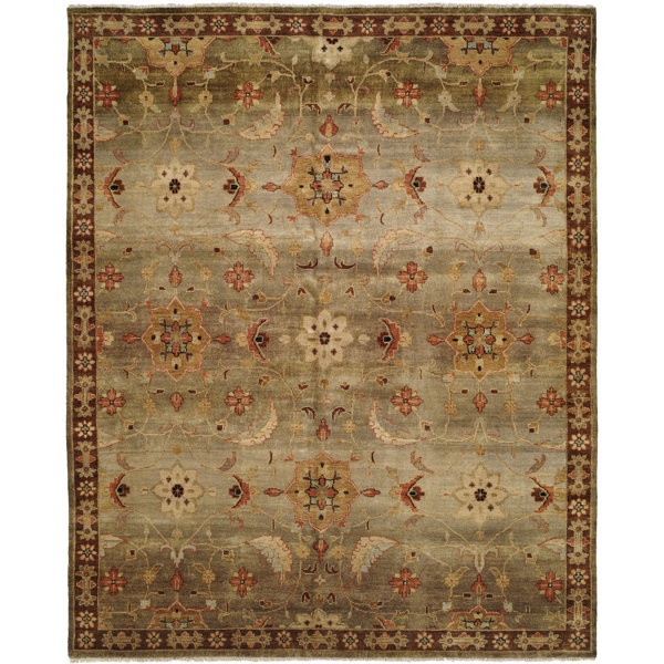 Madison Couture Rugs Oriental Hand-Knotted Wool Blue/Gray/Brown Area ...