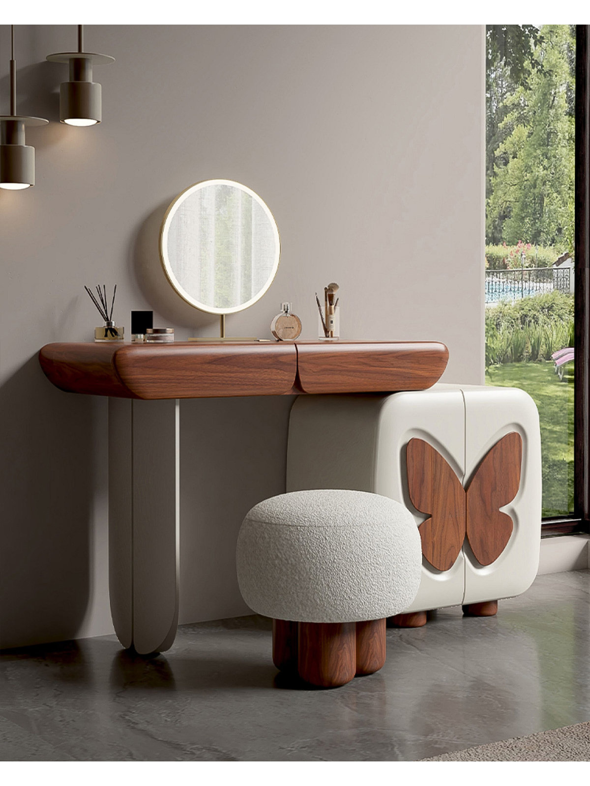 Orren Ellis Commode en bois massif, rangement dans la chambre à coucher ...