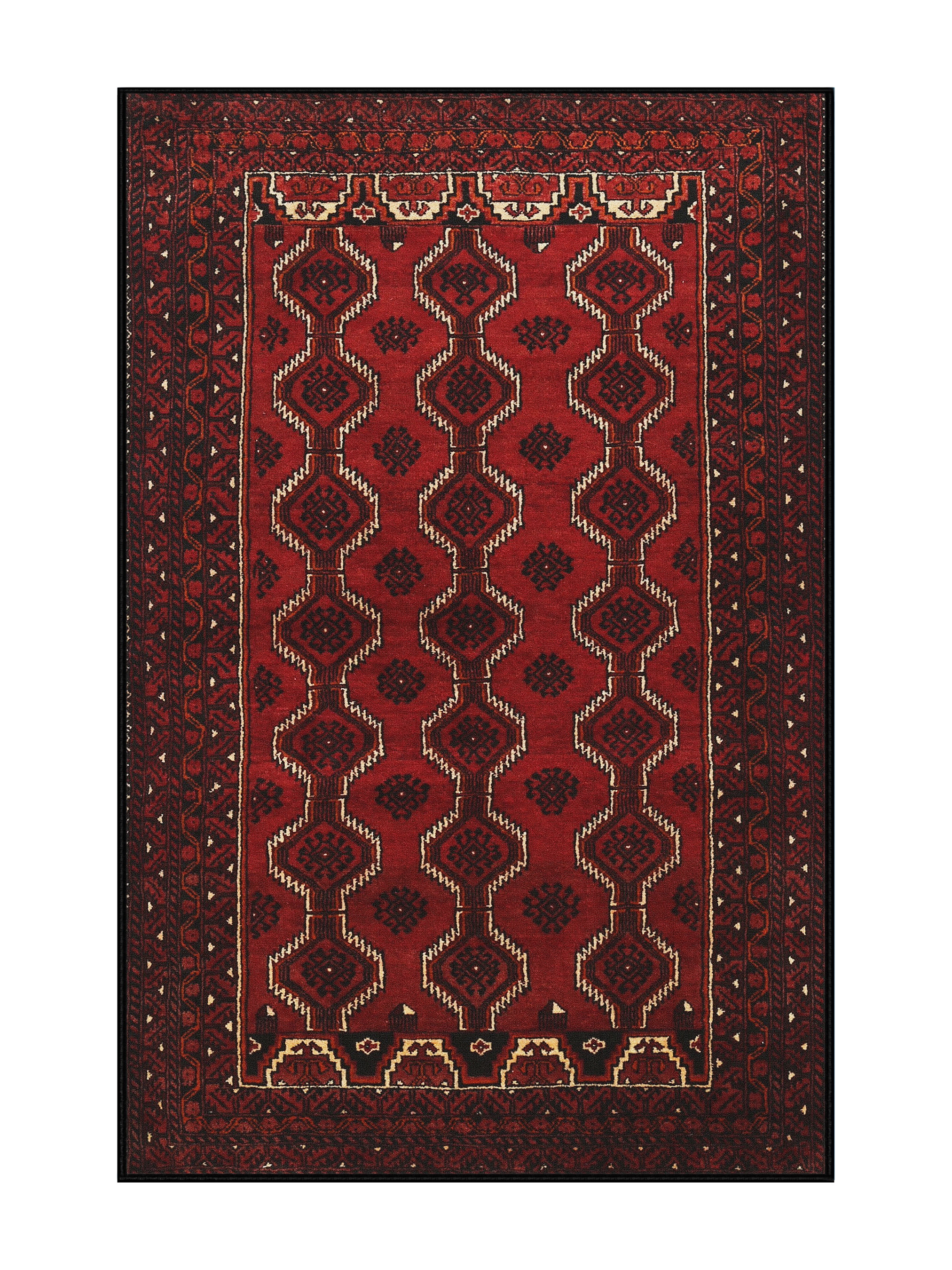 Bloomsbury Market Cullivan Traditional Red/Black Area Rug - Wayfair Canada