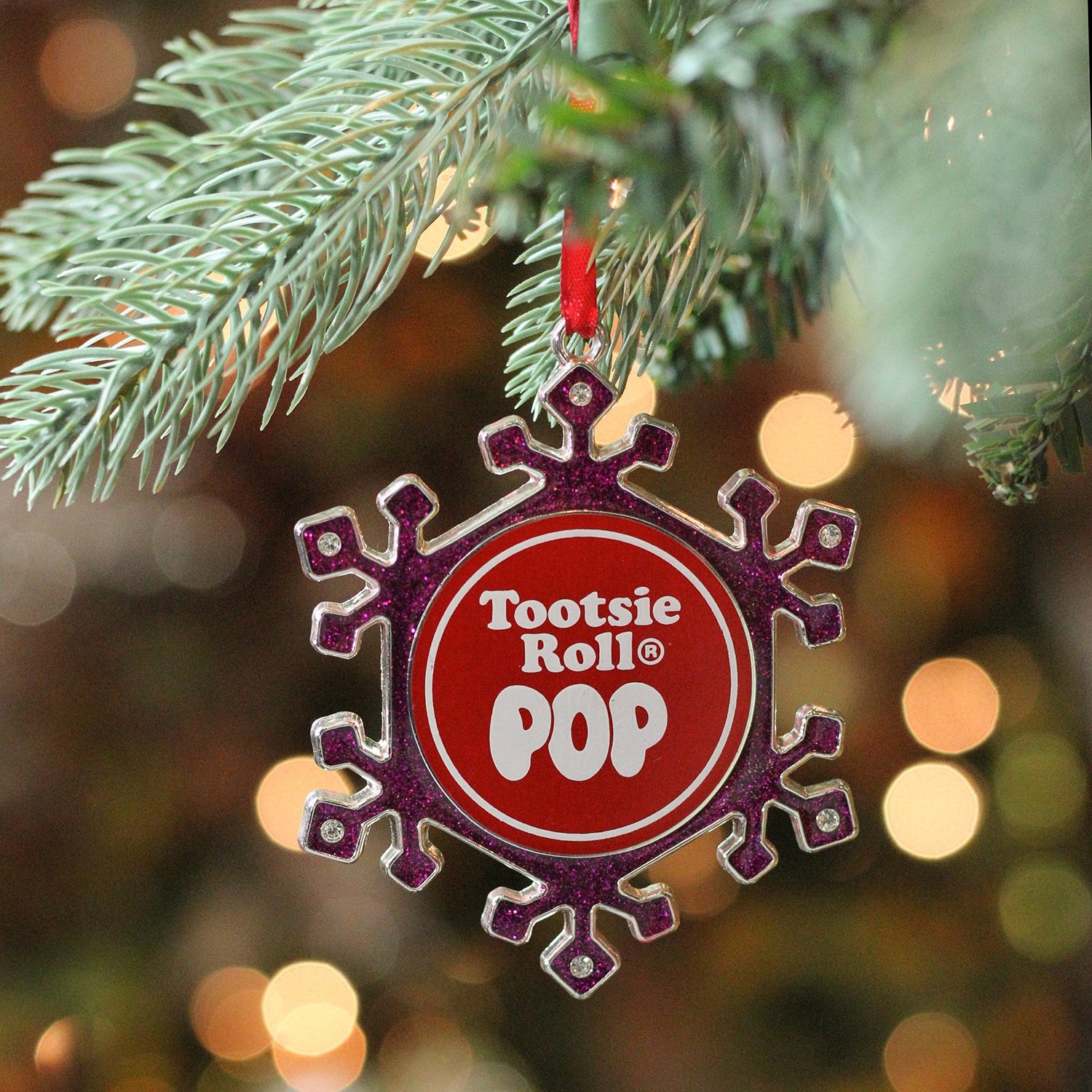 The Holiday Aisle® 3.5" Snowflake Tootsie Roll Pop Candy Logo Christmas ...