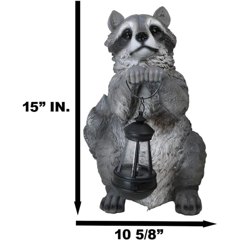 Loon Peak® Hasseman North American Raccoon Statue | Wayfair
