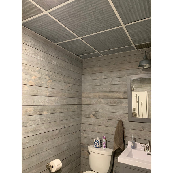 Dakota Tin 2 ft. x 2 ft. Drop-In Tin Ceiling Tile | Wayfair