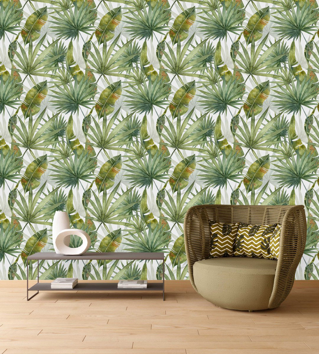Bay Isle Home™ Kiyari Exotic Plants Peel and Stick Wallpaper Panel ...