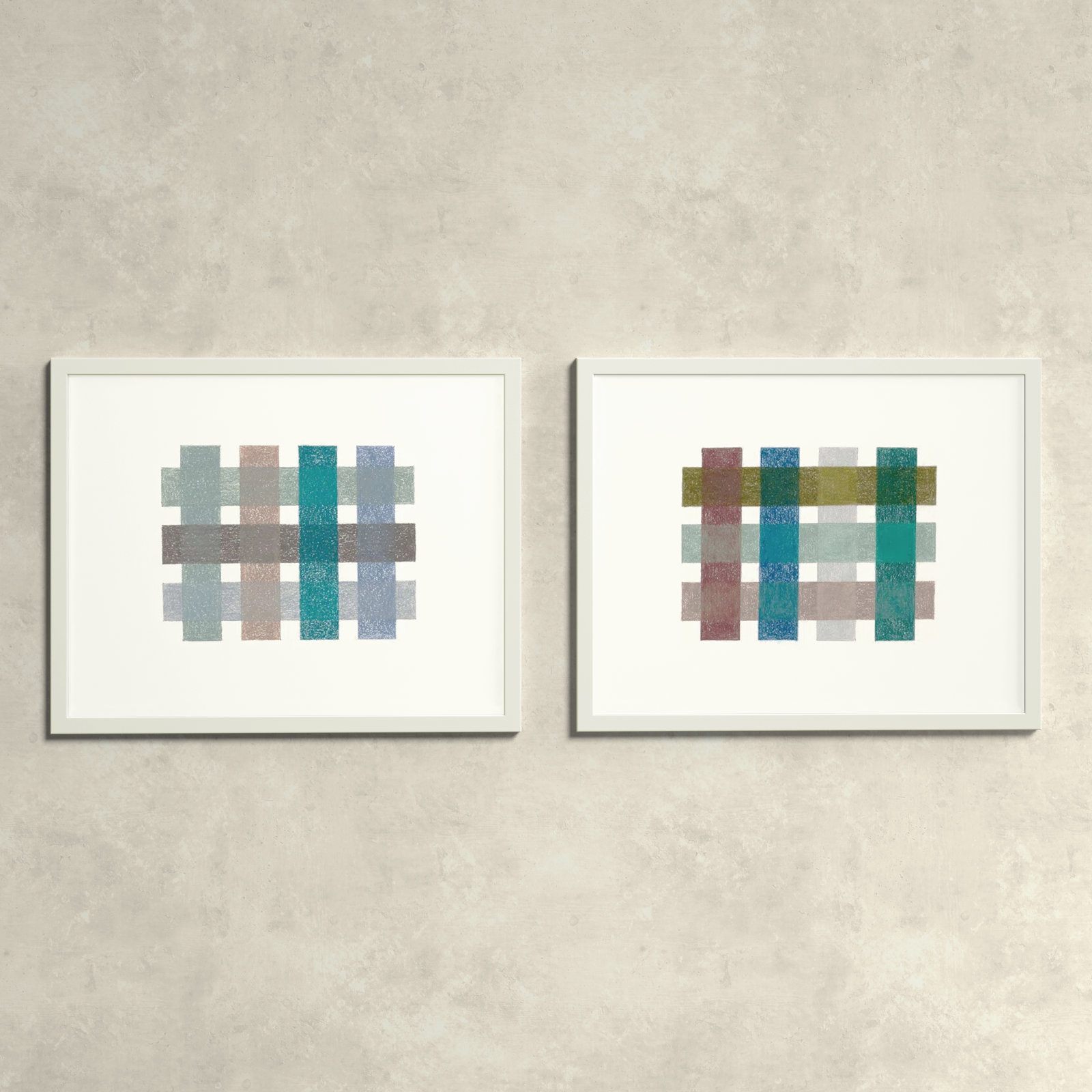 Birch Lane™ Lancel Untitled (gridlock) Horizontal by Beth James - Framed Wall Art | Birch Lane