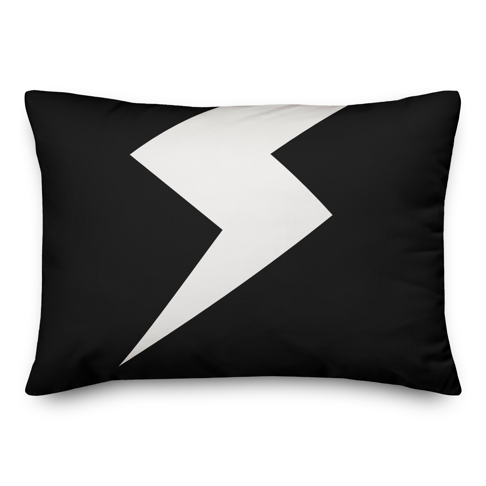 Designs Direct Creative Group Black And White Lightning Bolt Lumbar ...