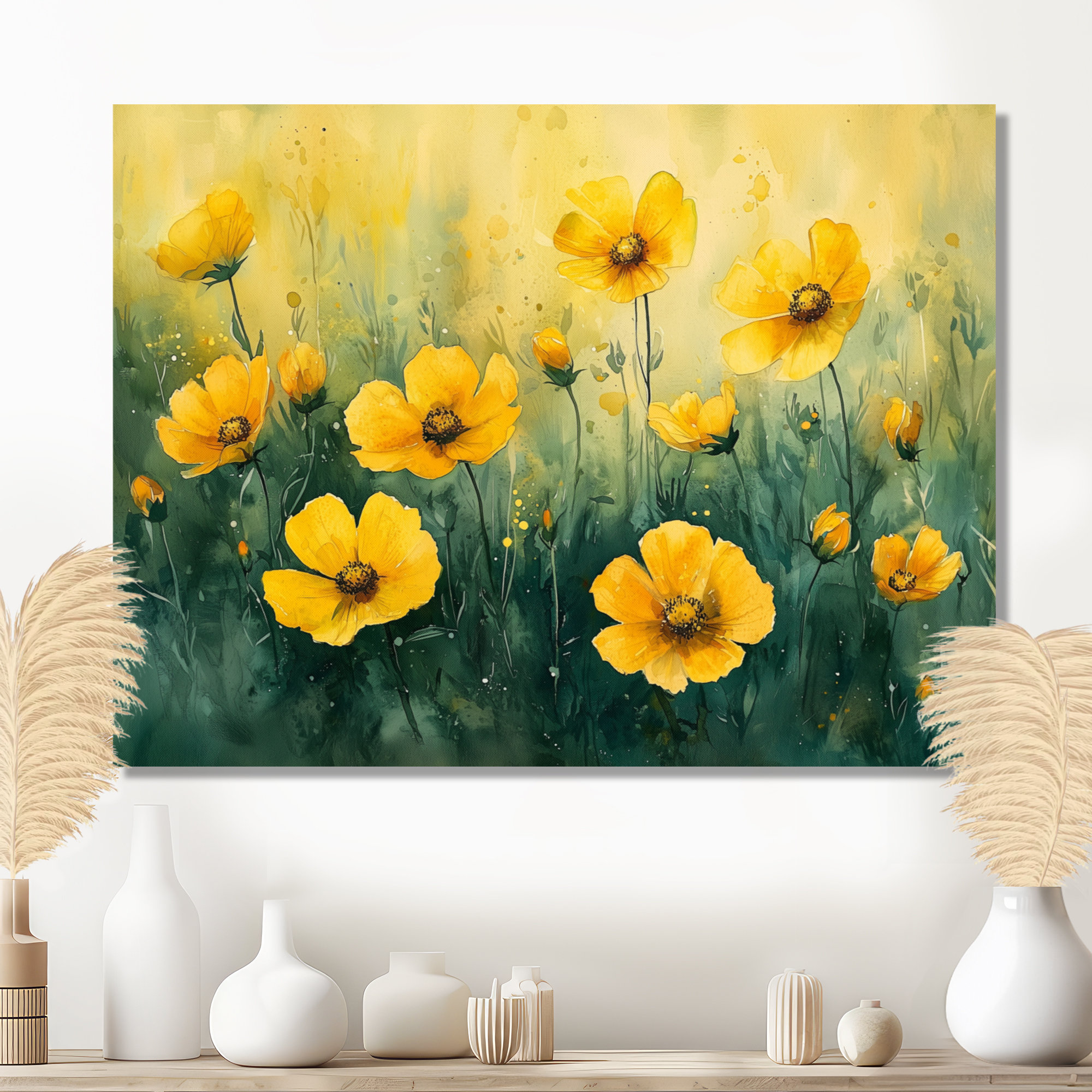 Latitude Run® Golden Hour Poppies In Summer V - Traditional Metal Art ...