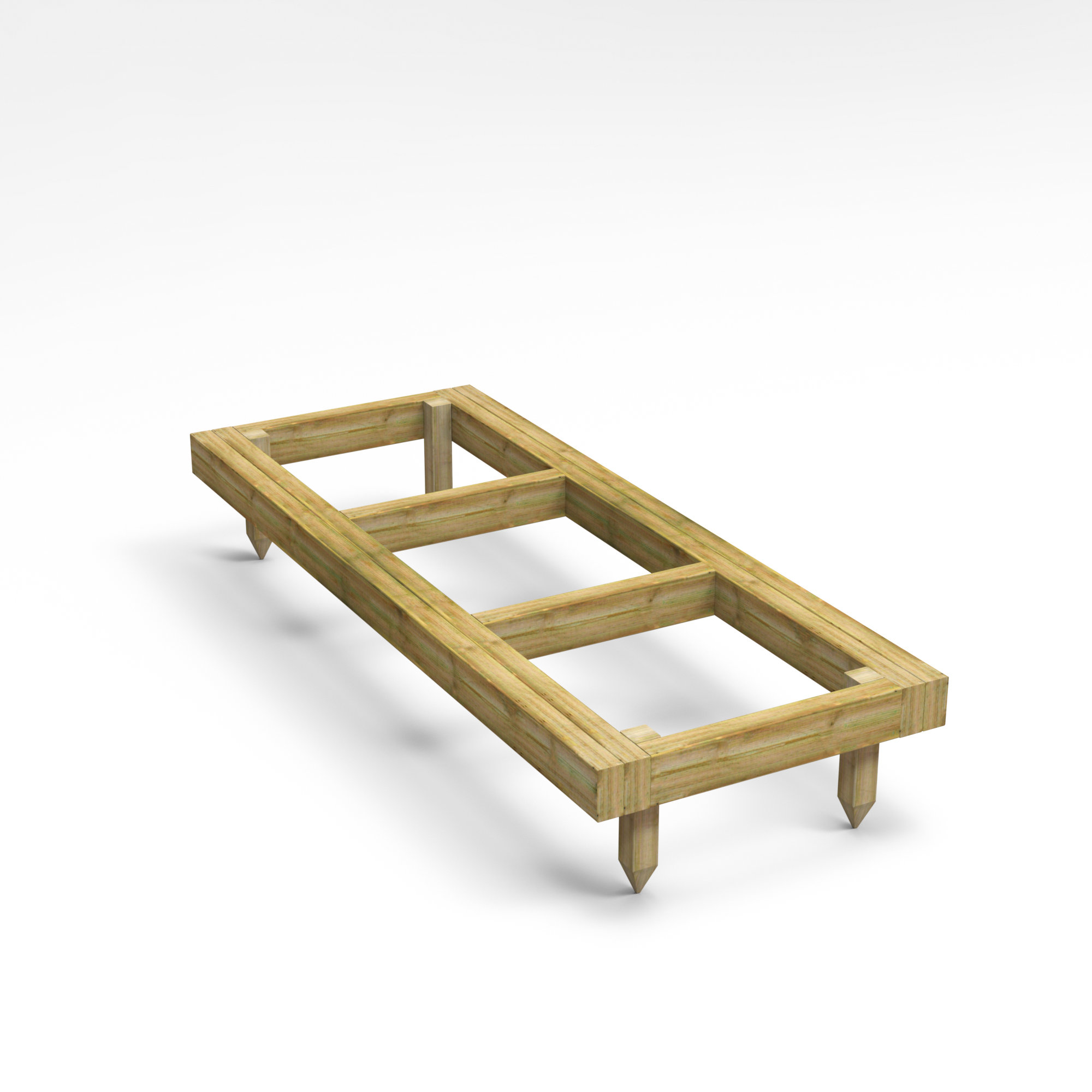 Powersheds 2 x 6ft Pressure Treated Timber Base Kit | Wayfair.co.uk
