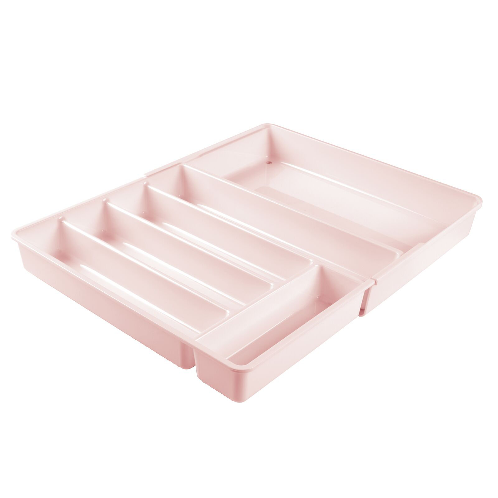 mDesign Expandable Plastic Kitchen Drawer Storage Organizer Cutlery ...
