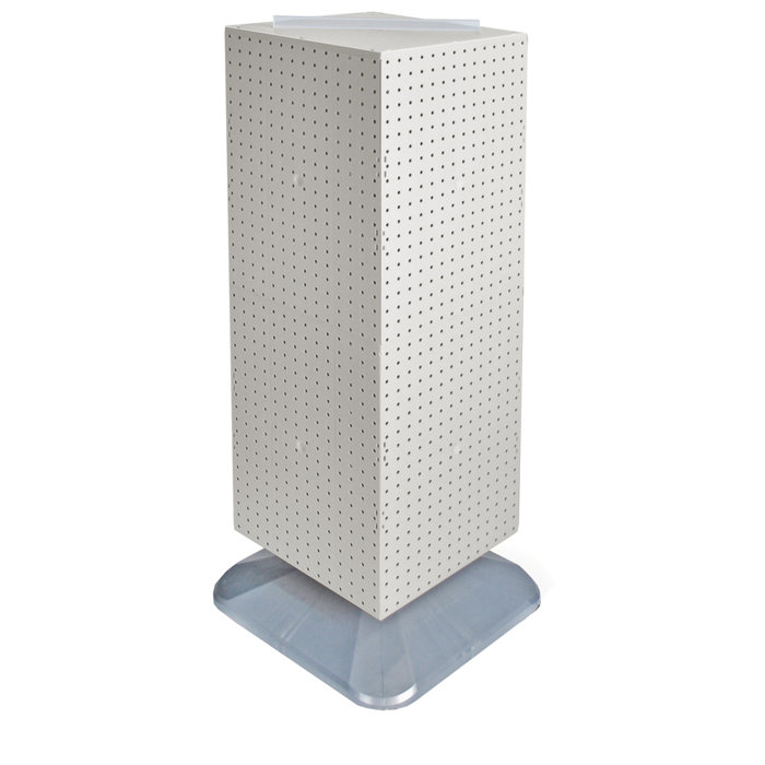 Azar Displays Four-Sided Pegboard Tower Floor Display on Revolving Base ...