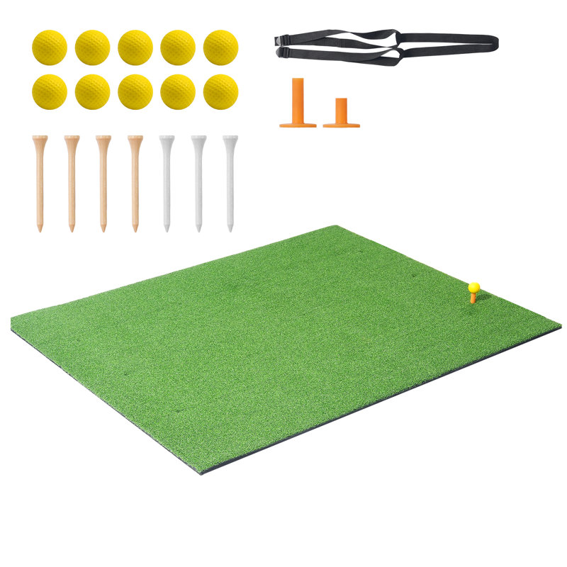 VEVOR 5x4ft Golf Hitting Mat Turf Golf Training Aid Indoor Outdoor ...