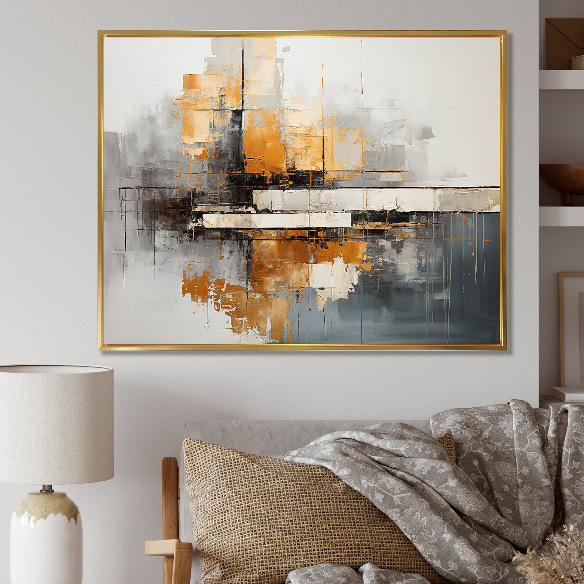 Wrought Studio™ Lakehouse Foilage Solitude - Abstract Wall Art Living ...