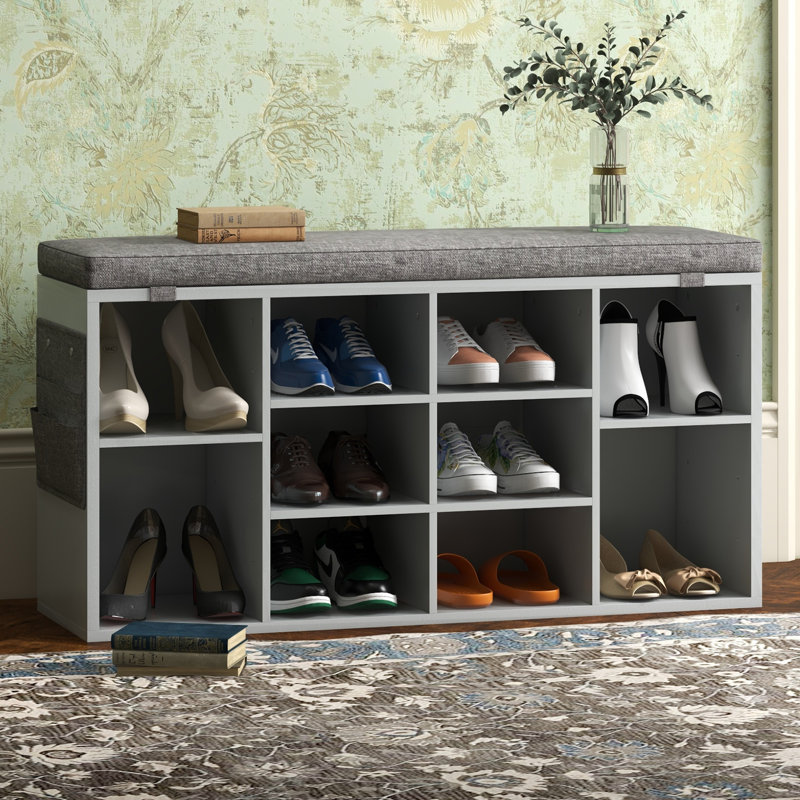 Latitude Run® 10 Pair Shoe Storage Bench | Wayfair