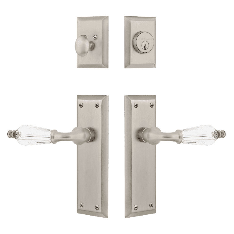 Nostalgic Warehouse New York Entry Set with Parlour Crystal Lever | Wayfair