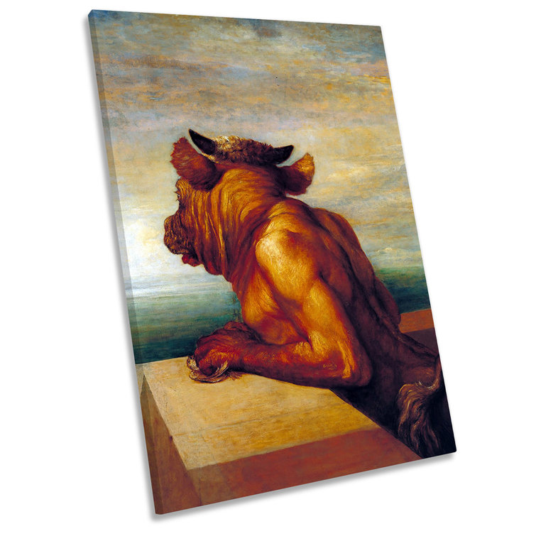 Maturi George Frederic Watts Minotaur Picture CANVAS WALL ART Portrait ...