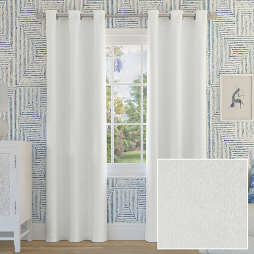 Sun Zero Tulare All Over Texture Thermal 100% Blackout Grommet Curtain ...