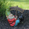 Northlight Seasonal 10.5" Silly Gnome With Welcome Sign Outdoor Garden ...