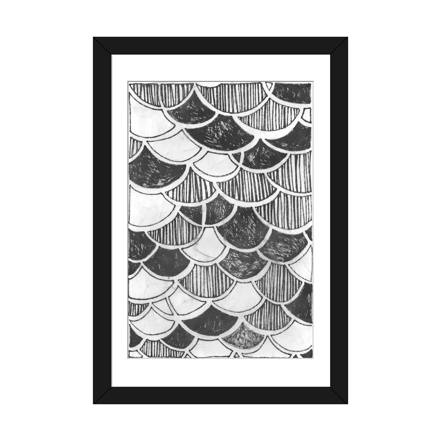 East Urban Home 'Symbol Imprint III' Drawing Print on Canvas | Wayfair