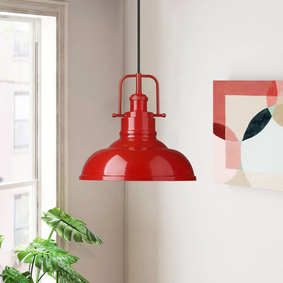 Williston Forge Waynetown 1 - Light Single Dome Pendant & Reviews ...